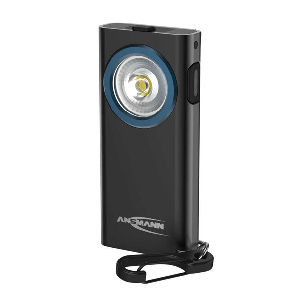 Ansmann looplamp oplaadbaar | Minilamp ML400R | 400 lumen | IP44 | Zwart Ansmann 123led.nl